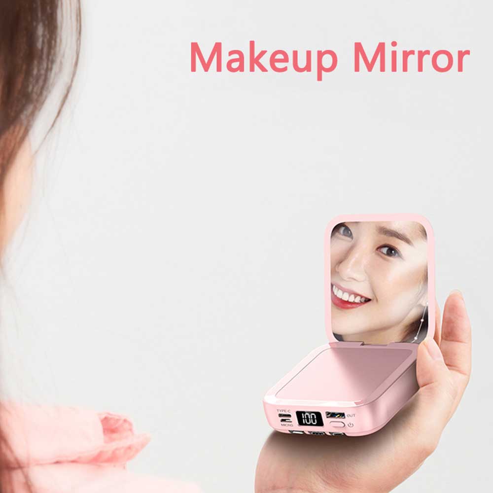 NHE Group | Portable Power Bank with Mirror 10000mAh