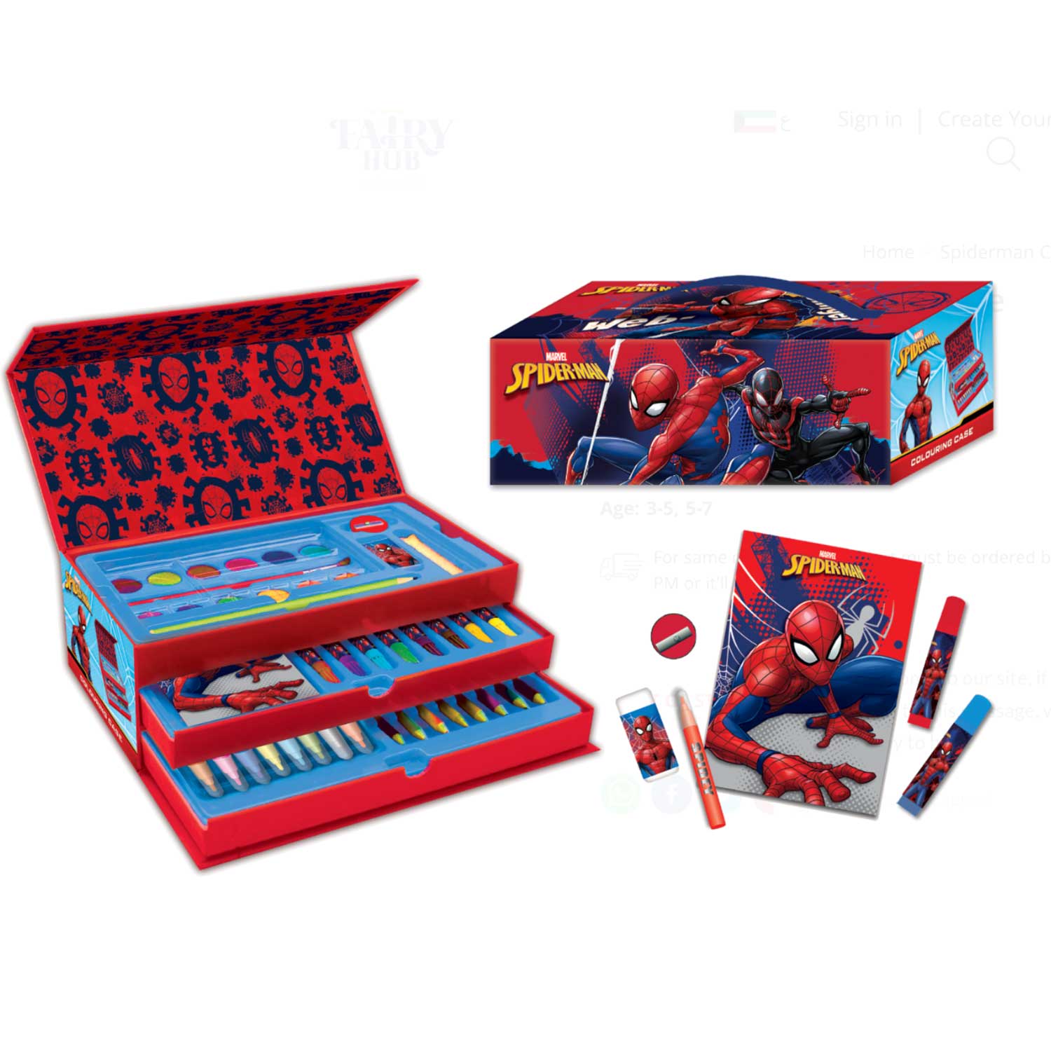 NHE Group | SPIDERMAN COLOURING CASE