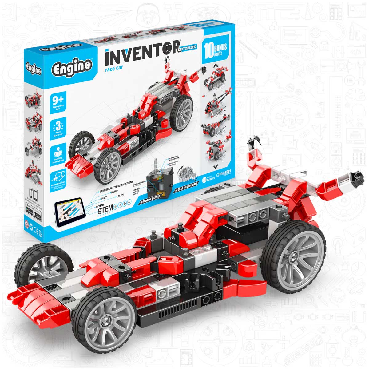 NHE Group | INVENTOR MOTORIZED "race car" with 10 bonus models