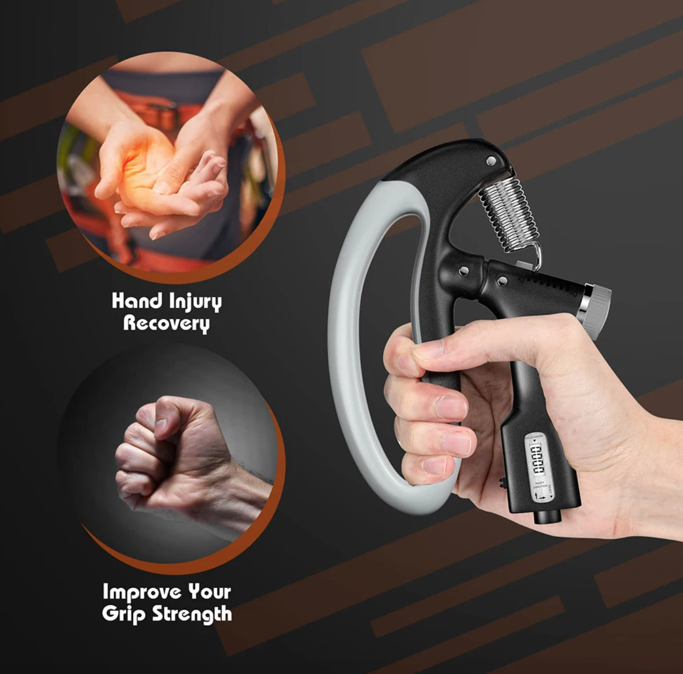 NHE Group | Adjustable Counting Hand Grip