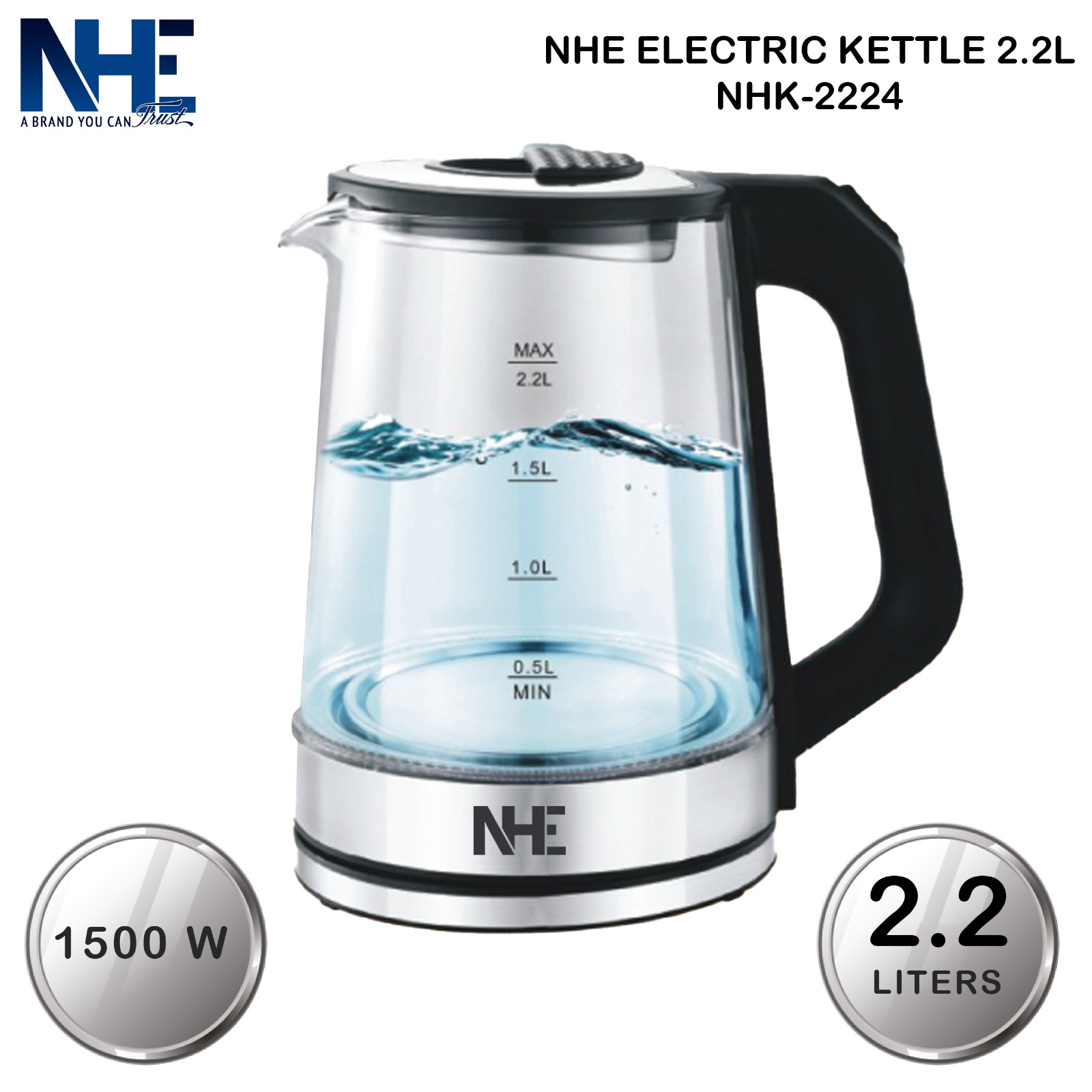 NHE Group | NHE Electric Kettle 2.2L NHK-2224